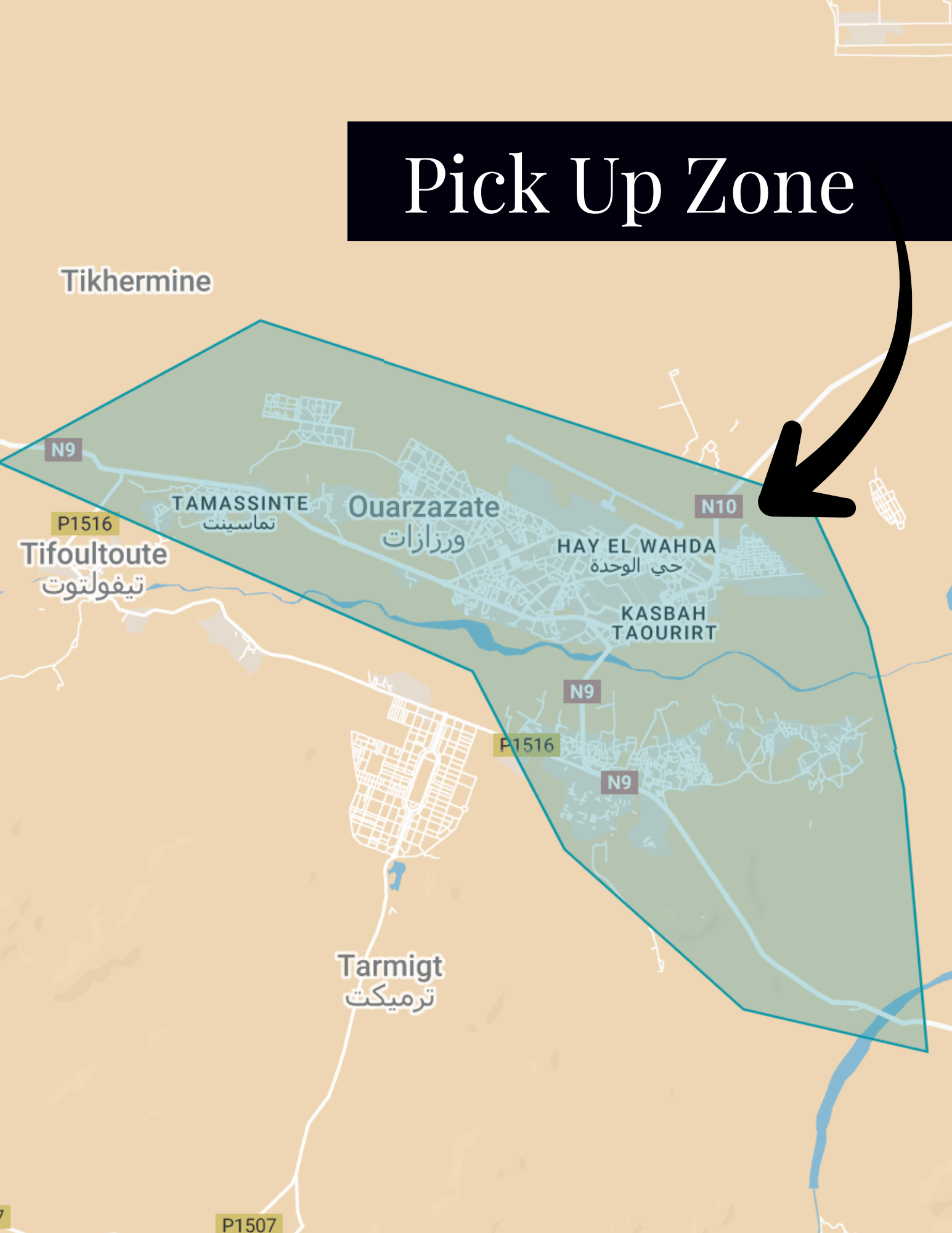 Pickup Zones and Itineraries - Discover Sahara Tours